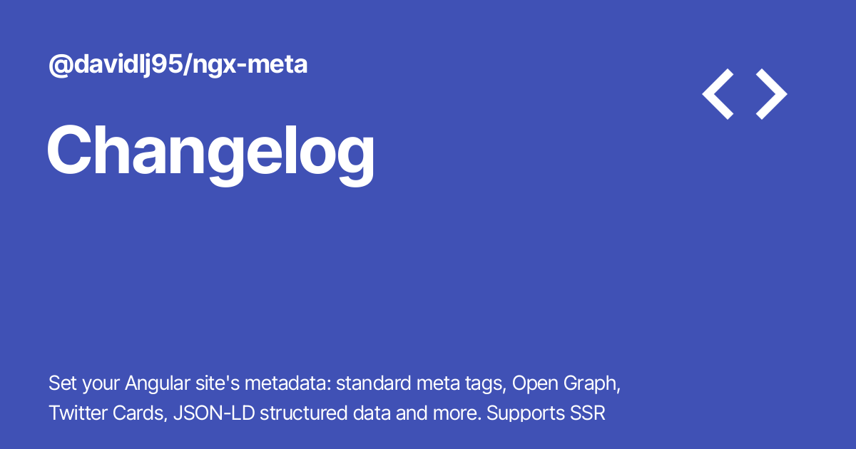 Changelog - @davidlj95/ngx-meta